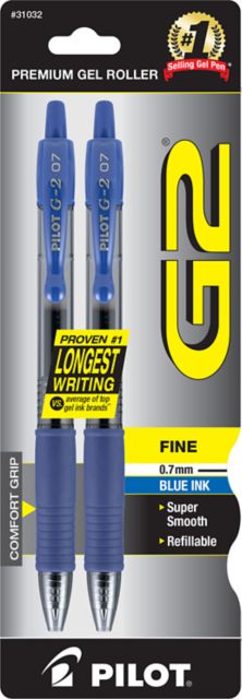 GEL PEN G2 2PK BLU | Lawson State Community College